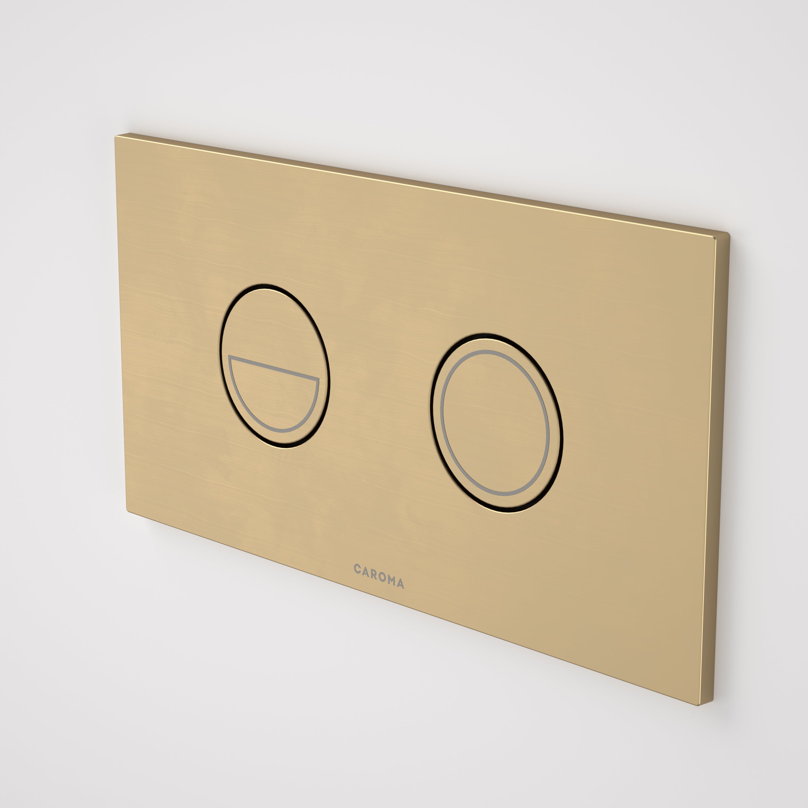 Caroma Invisi Series II® Round Dual Flush Plate & Buttons - Brushed Br – Cass Brothers