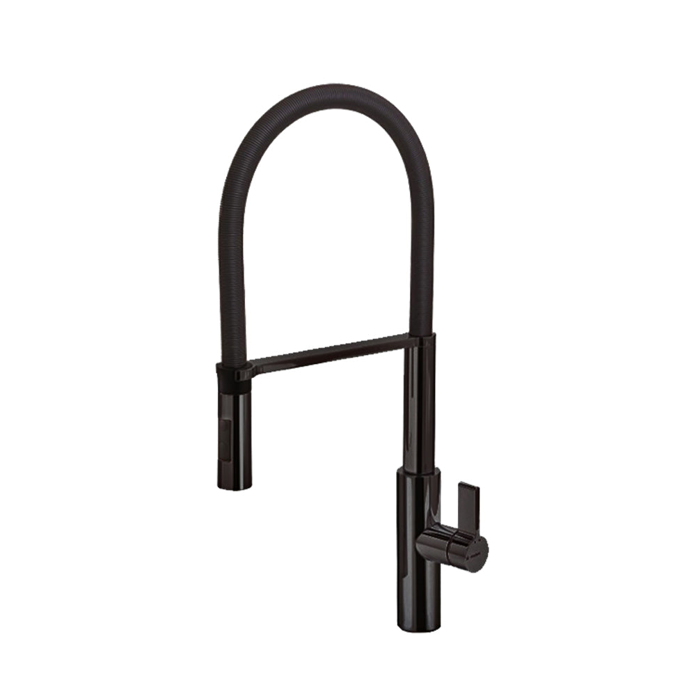 Parisi Libera Kitchen Mixer with Matt Black Spring Spray