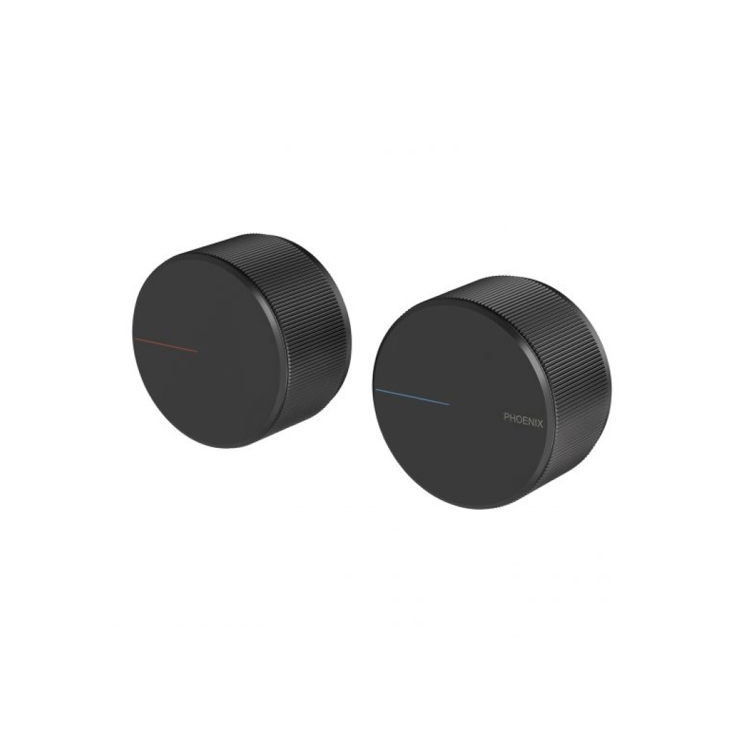 Phoenix Axia Wall Top Assemblies 15mm Extended Spindles - Matte Black ...