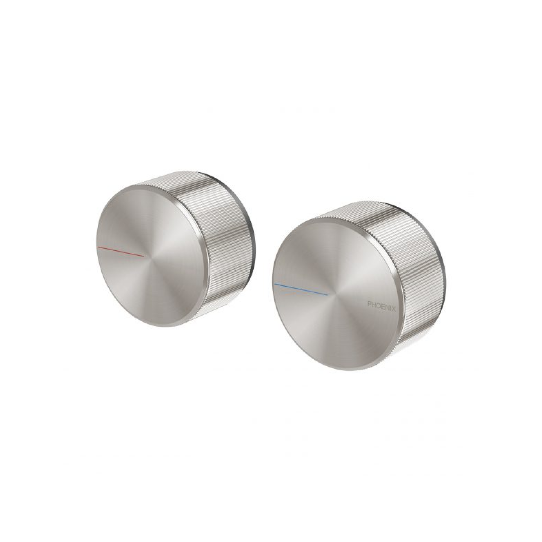 Phoenix Axia Wall Top Assemblies 15mm Extended Spindles - Brushed Nick ...