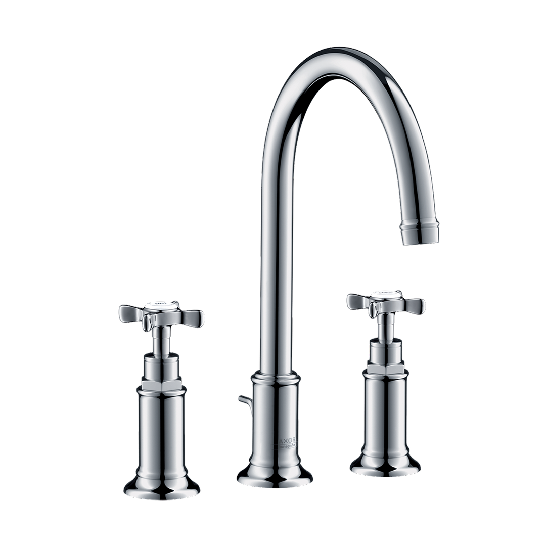 Axor Montreux Three Piece Basin/Counter Tap Set - Chrome 16513003 ...