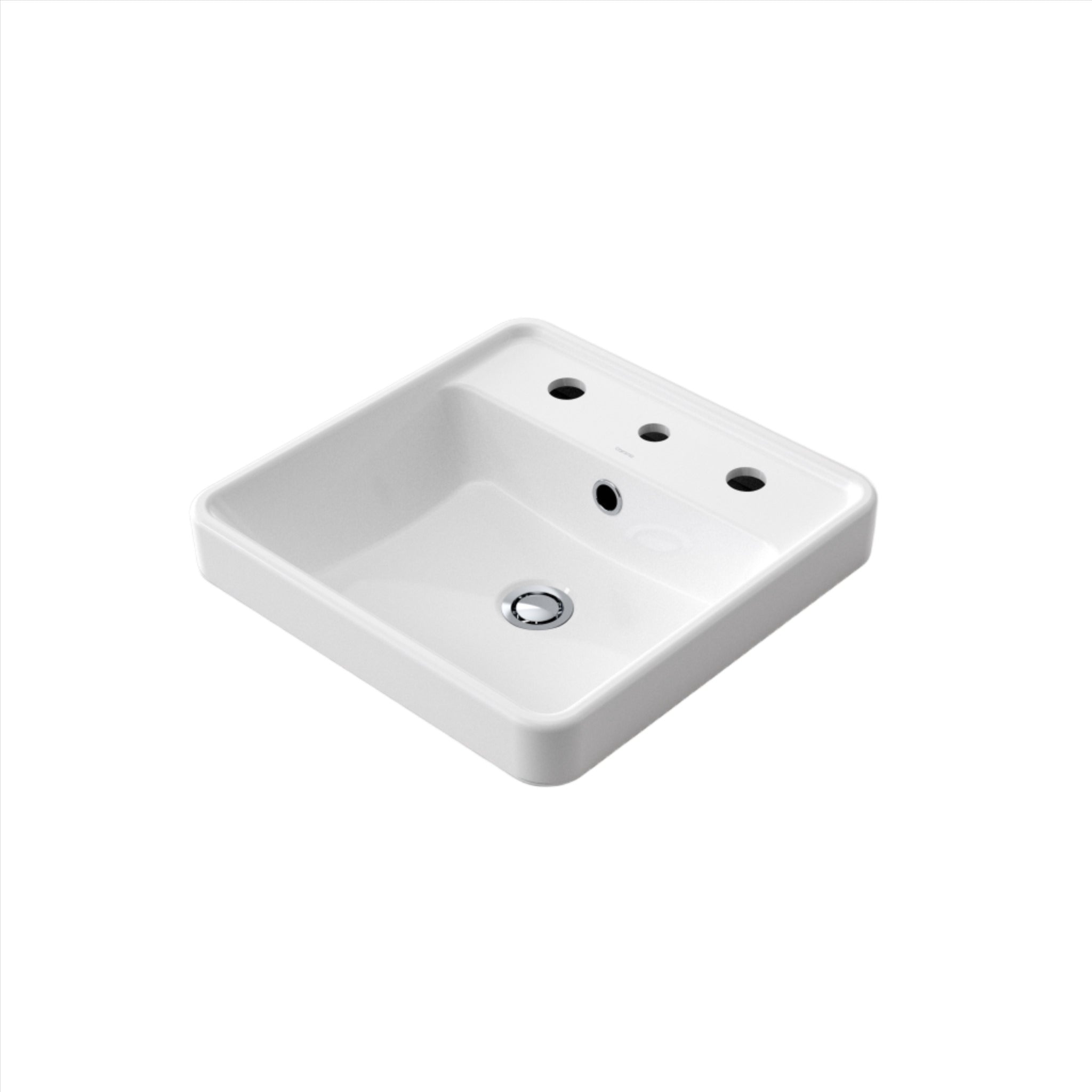 Buy Caroma Carboni II Inset Basin - 3 Tap Holes - Gloss White Online ...