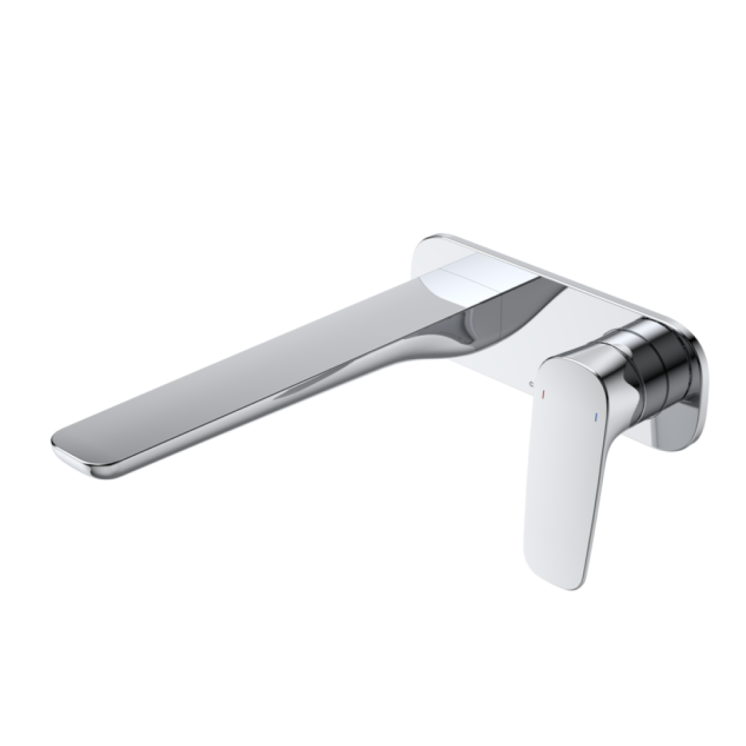 Caroma Contura II Wall Basin/Bath Mixer 220mm Includes Body - LF Chrom ...