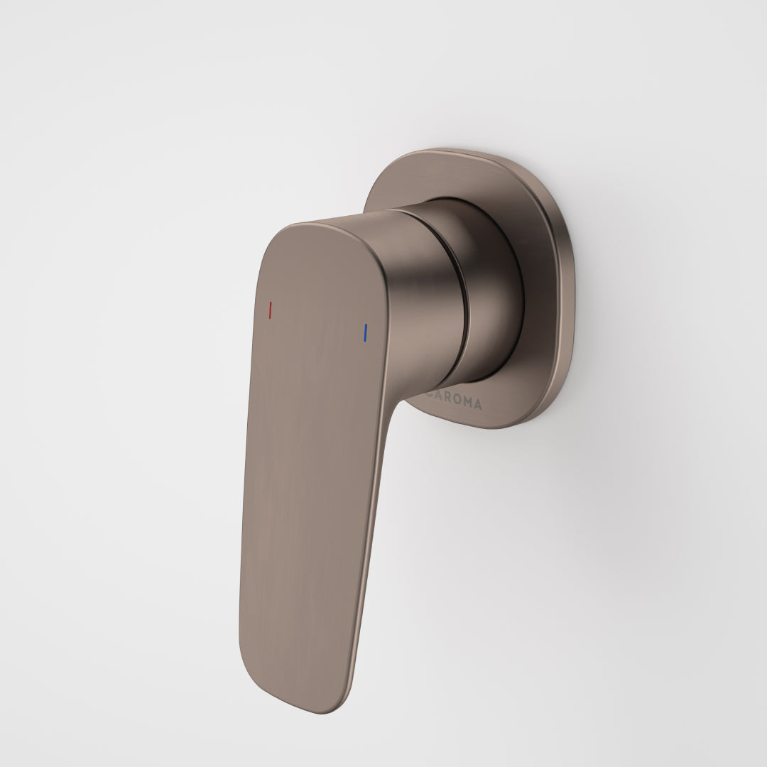 Caroma Contura II Bath/Shower Mixer Includes Body - Brushed Bronze - 8 ...