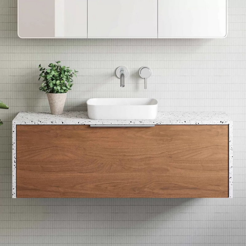 Timberline Ainsworth 1200mm Wall Hung Vanity Lapis Salt SilkSurface