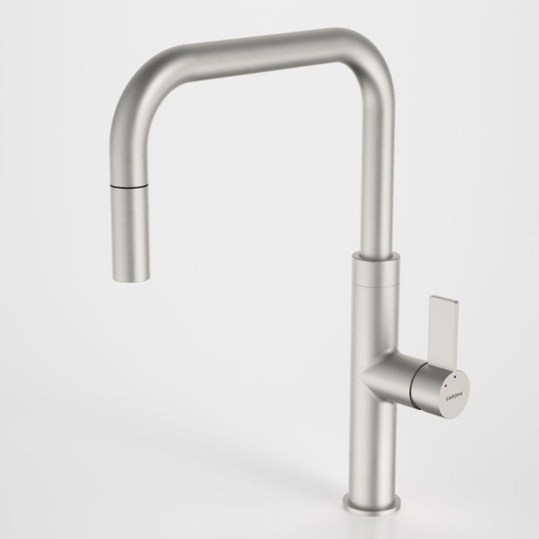 Buy Caroma Urbane II Pull Out Sink Mixer - Brushed Nickel Online | Cass ...