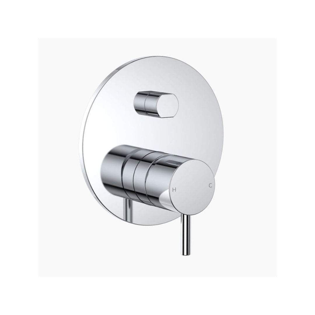 Buy Clark Round Pin Wall Mixer with Diverter - Chrome Online | Cass ...