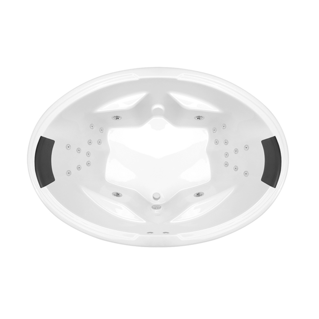 Decina Duo 1850 Dolce Vita 24 Jet Island Spa Bath - DU1850DVSPAWC ...