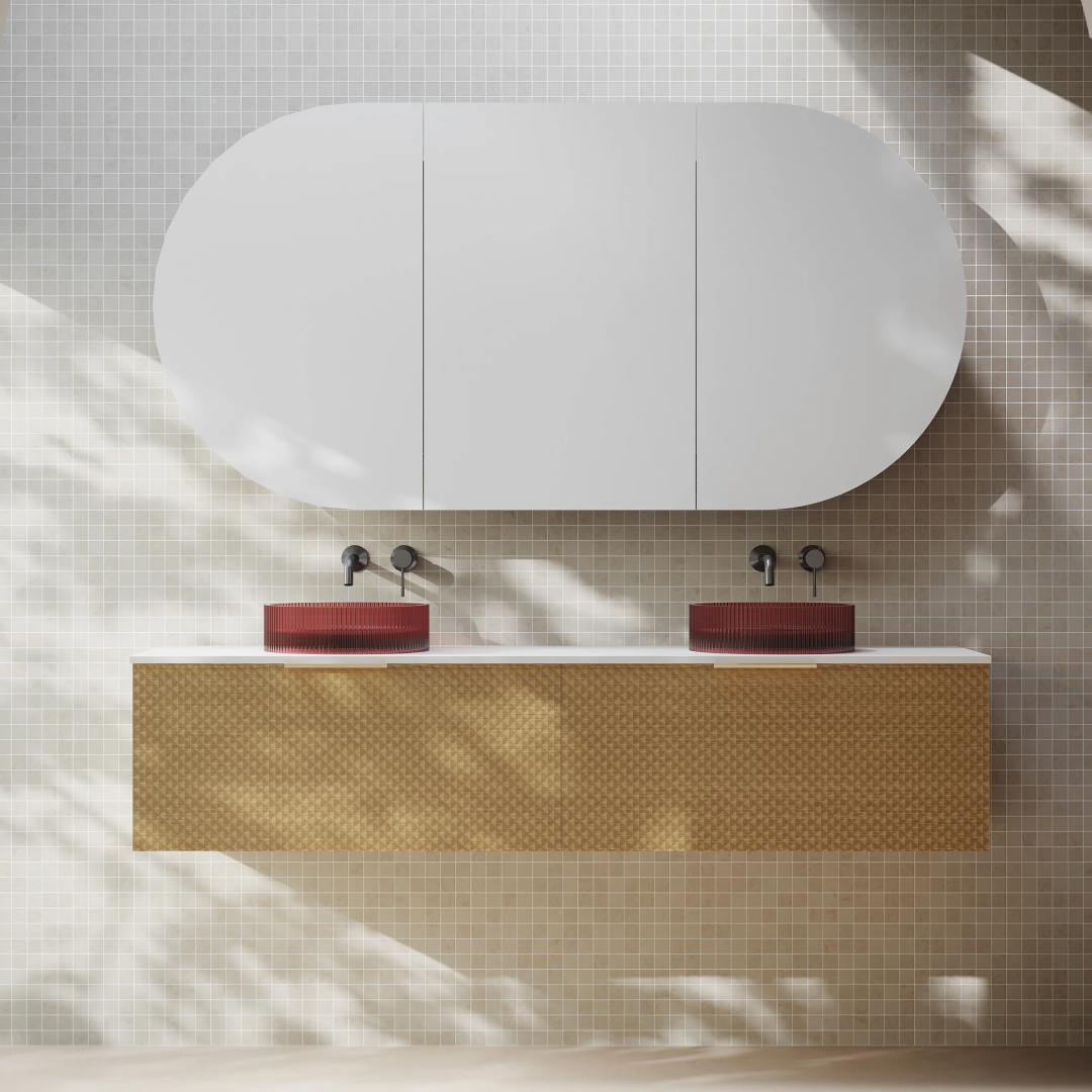 Cassa Design Elli Pill 1800 x 900 Shaving Cabinet - Matte White Interi ...