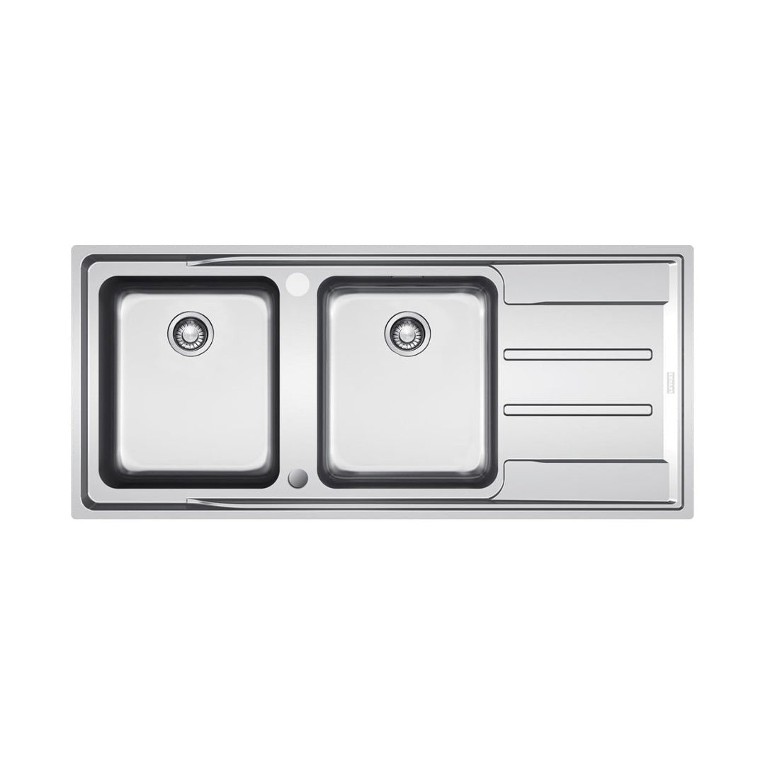 Buy Franke - Aton Double Bowl Sink w/ Drainer Right Hand - ANX221RHD ...