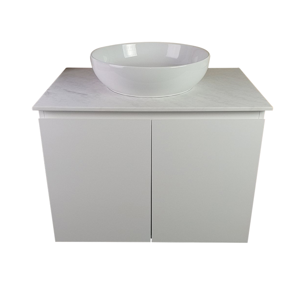 Ledin Banksia 600 Wall Hung Vanity - Satin White - 60BANSW-SS – Cass ...