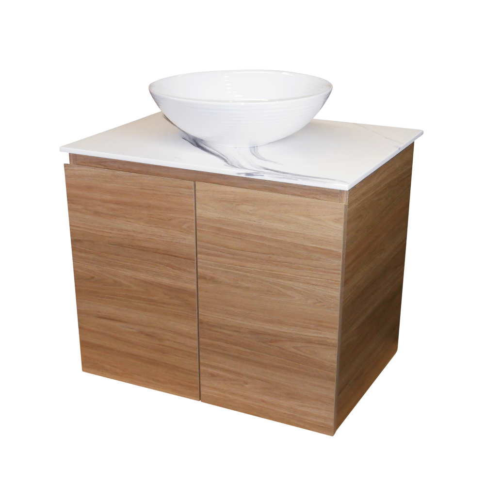 Ledin Banksia 600 Wall Hung Vanity - Prime Oak - 60BANPO-SS – Cass Brothers