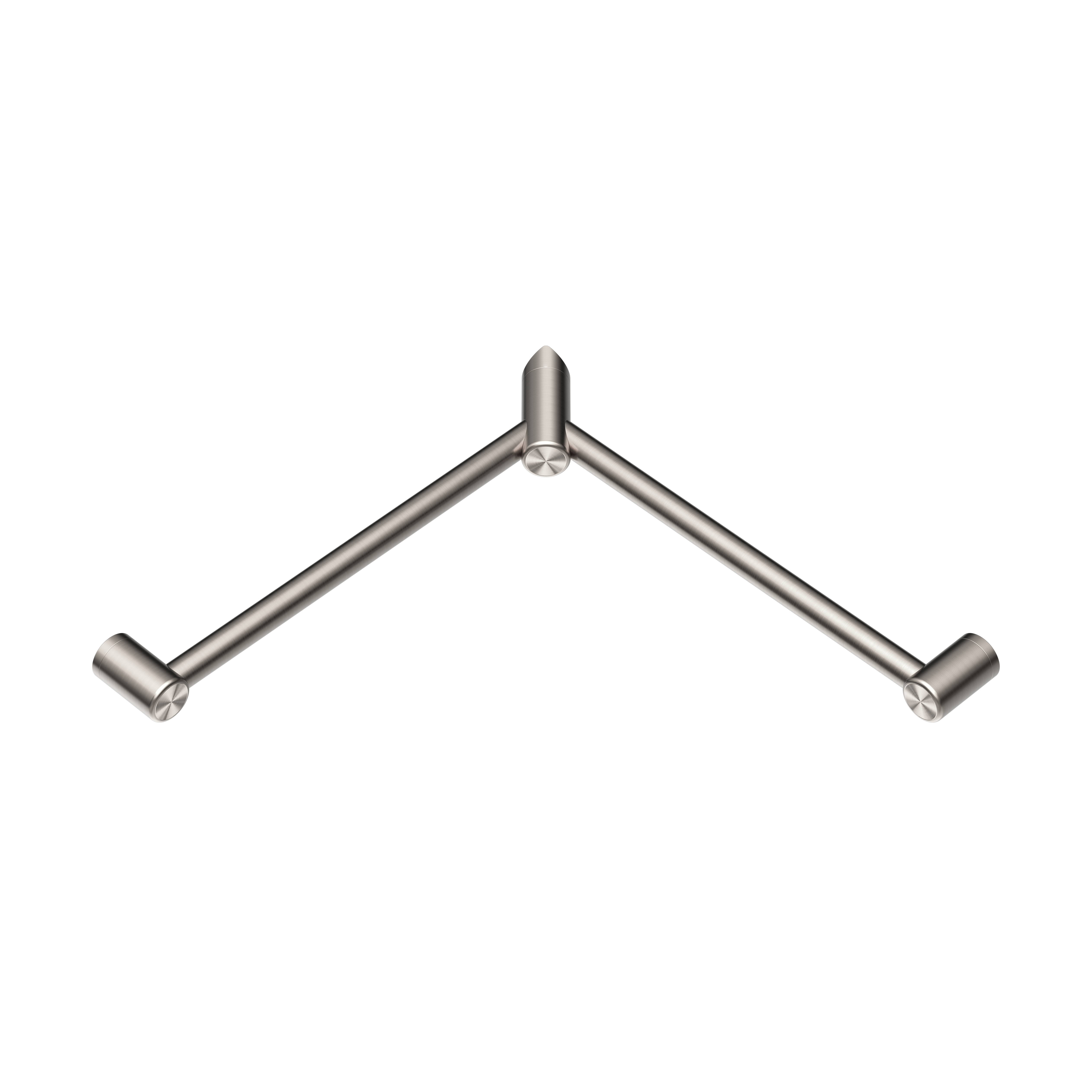 Nero Mecca Care 32mm Wrap Around Corner Grab Rail 600X600mm - Brushed ...