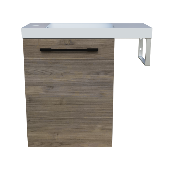 Timberline Oscar Wall Hung Vanity with Nano Polymarble Top & Basin ...