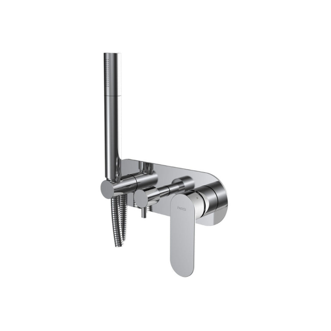 Parisi Ellisse II Wall Mixer with 2-Way Diverter with Handshower - Chr ...