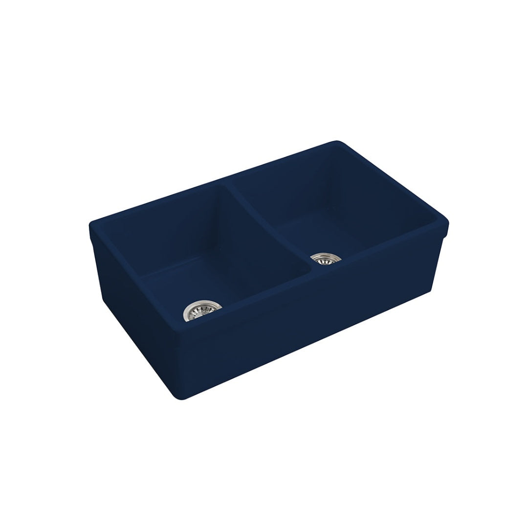 Buy Parisi Veneto Double Bowl Sink 830mm - Deep Blue Black Online ...