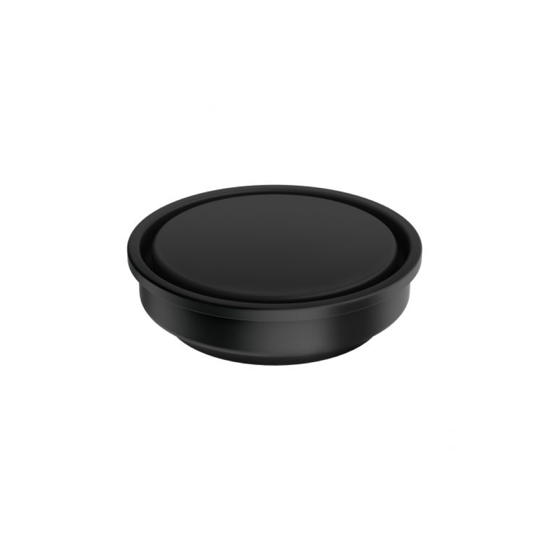 Phoenix Point Round 100mm Drain w/90mm Outlet - Matte Black 316 Stainl ...