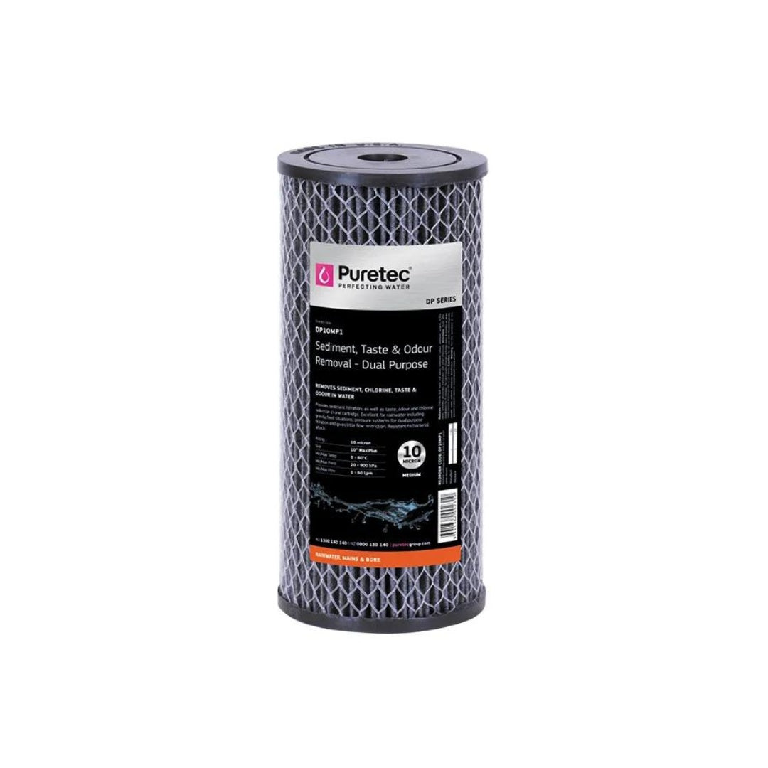 Puretec DP10MP1 Dual Purpose Carbon Cartridge - 10 Micron