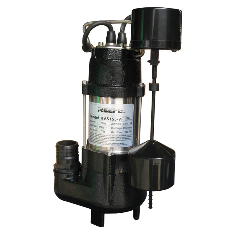 Reefe RVS155VF Vortex Sump Pump with Vertical Float