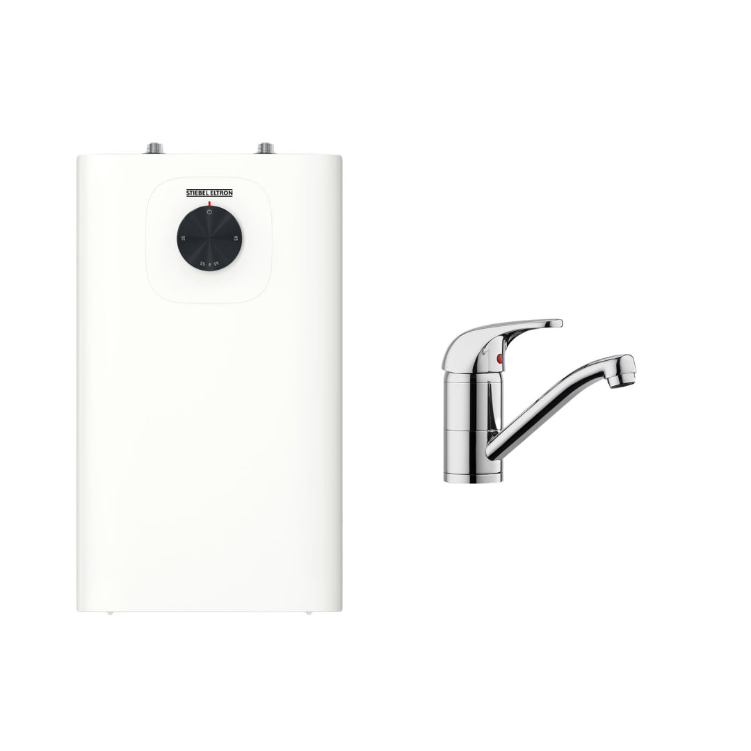 Stiebel Eltron SNU 5 Plus Water Heater + MEW Lever Sink Mixer - 232384 ...