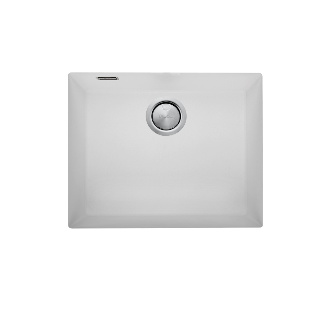Oliveri Santorini Large Bowl Undermount Sink Includes Overflow - ST-WH ...