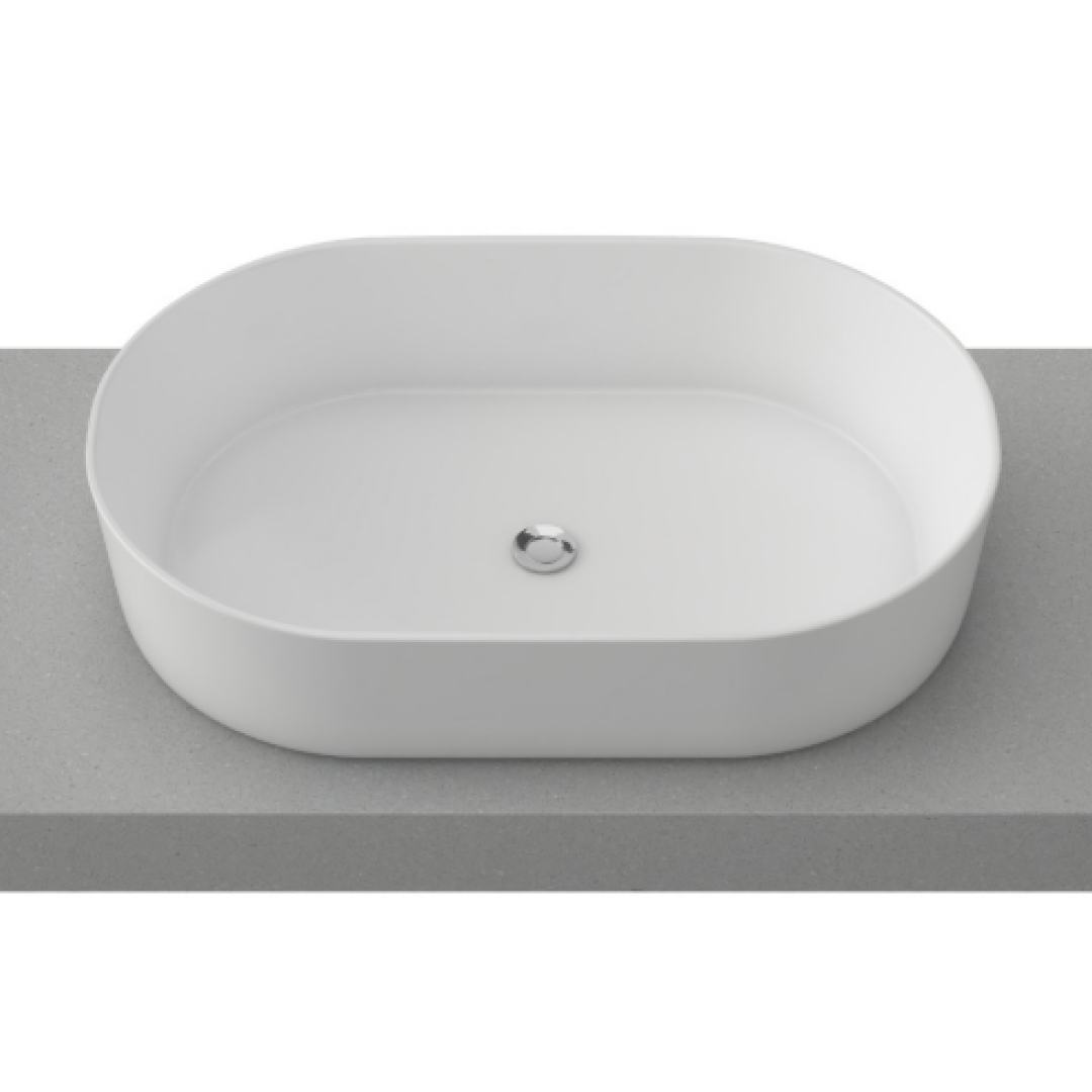 Timberline Myrtle Above Counter Basin - Gloss White - MYRBS550WGS ...