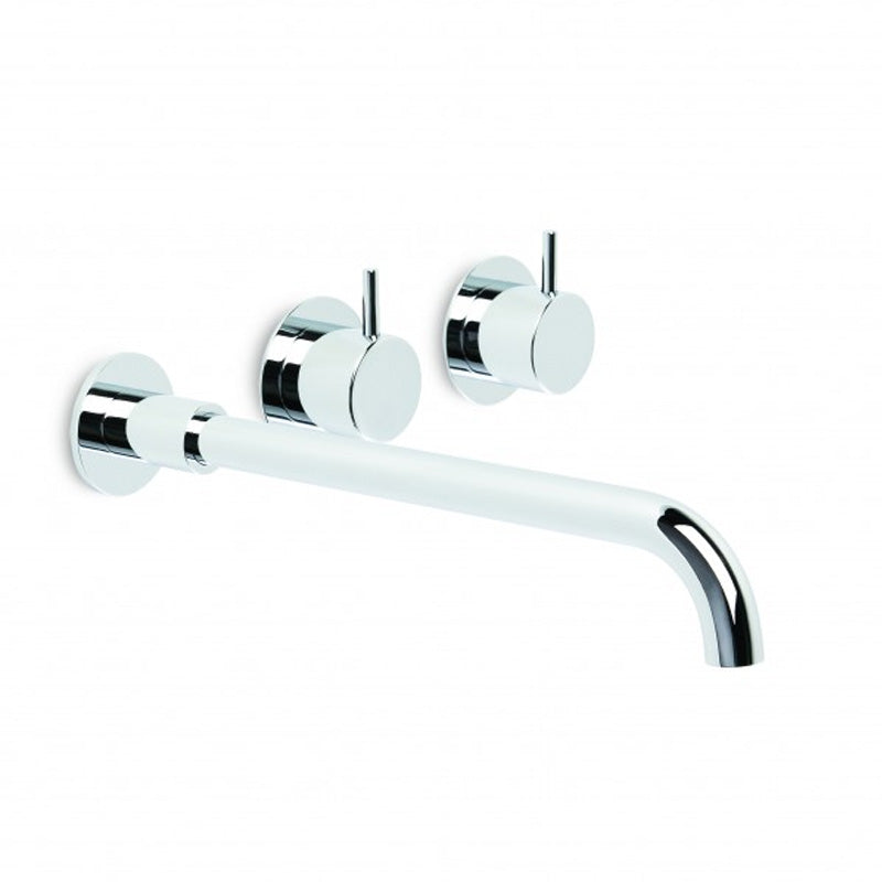 Basin Wall Mounted 3 Piece Taps