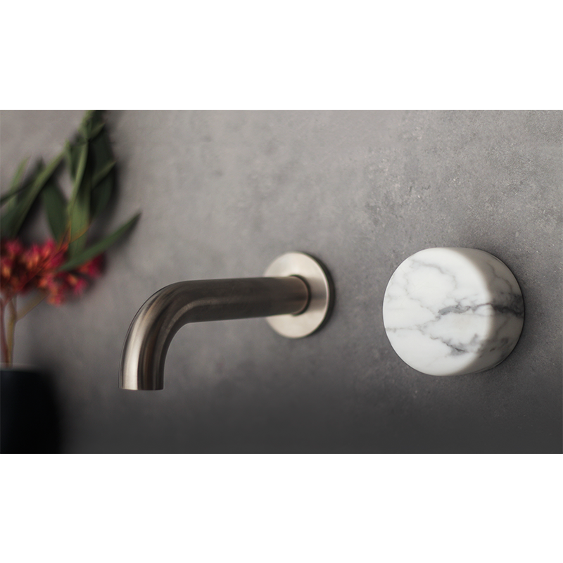 Brodware Halo Marble Wall Set with 150mm Spout & Progressive Mixer 1 ...