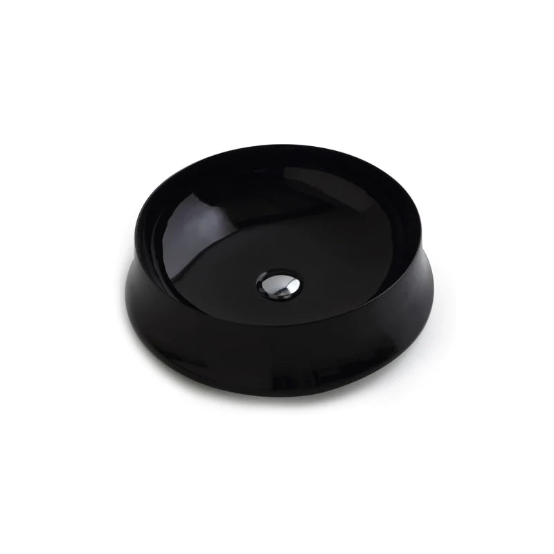 Parisi Simas Sharp 50 Round Bench Basin - Black