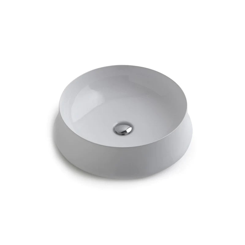 Parisi Simas Sharp 50 Round Bench Basin - White