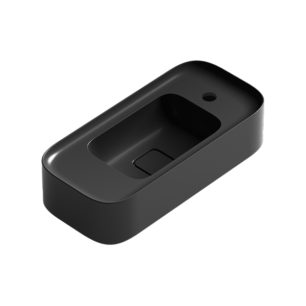 Buy Parisi Cameo Bench Basin 600x280 - 1 Tap Hole/Right - Gloss Black ...