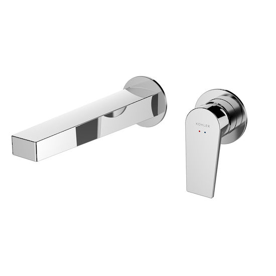 Kohler Taut Basin Wall Mixer Set - Chrome 74027T-4ND-CP
