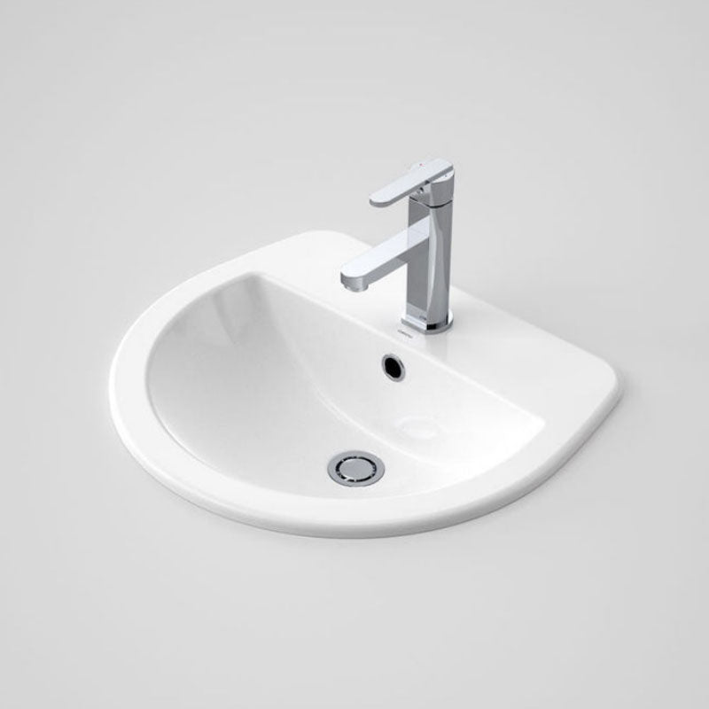 Buy Caroma Cosmo Inset Vanity Basin - 1 Tap Hole - Gloss White Online ...