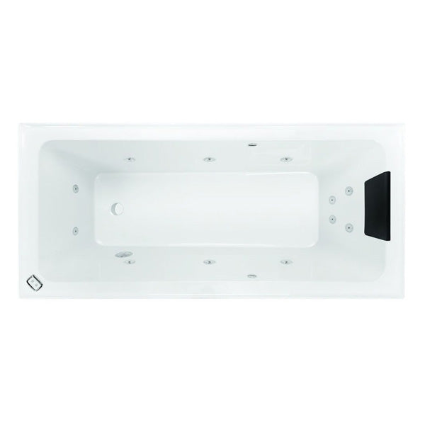 Buy Decina Cortez Contour 1520mm Acrylic Spa Bath - Gloss White with ...