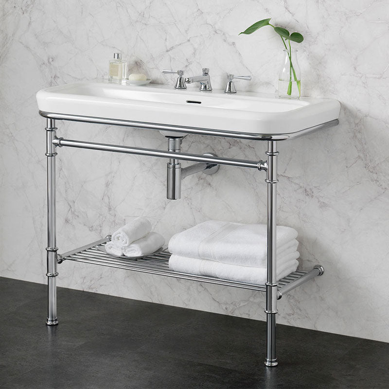 Buy Victoria + Albert Metallo Basin 1000mm - 3 Tap Holes - Gloss White ...