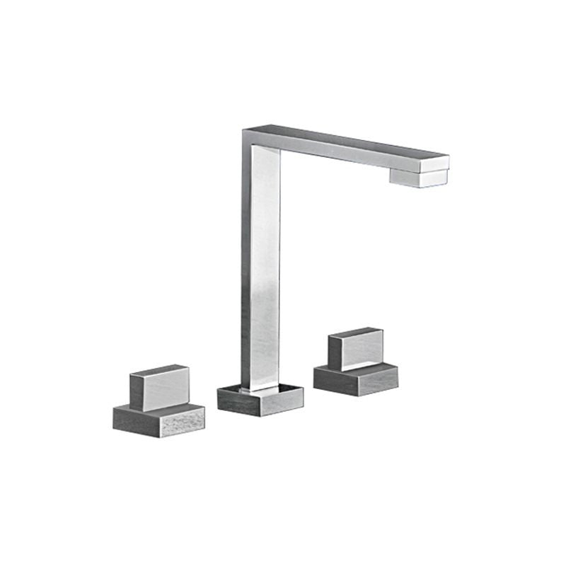 Parisi Cube Basin-Bath Set - Chrome