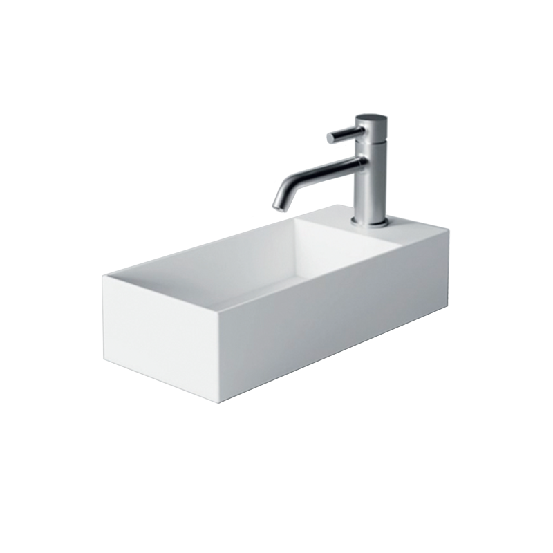 Buy Studio Bagno Spy 45 Bench-Wall Basin - No Tap Hole - Gloss White ...