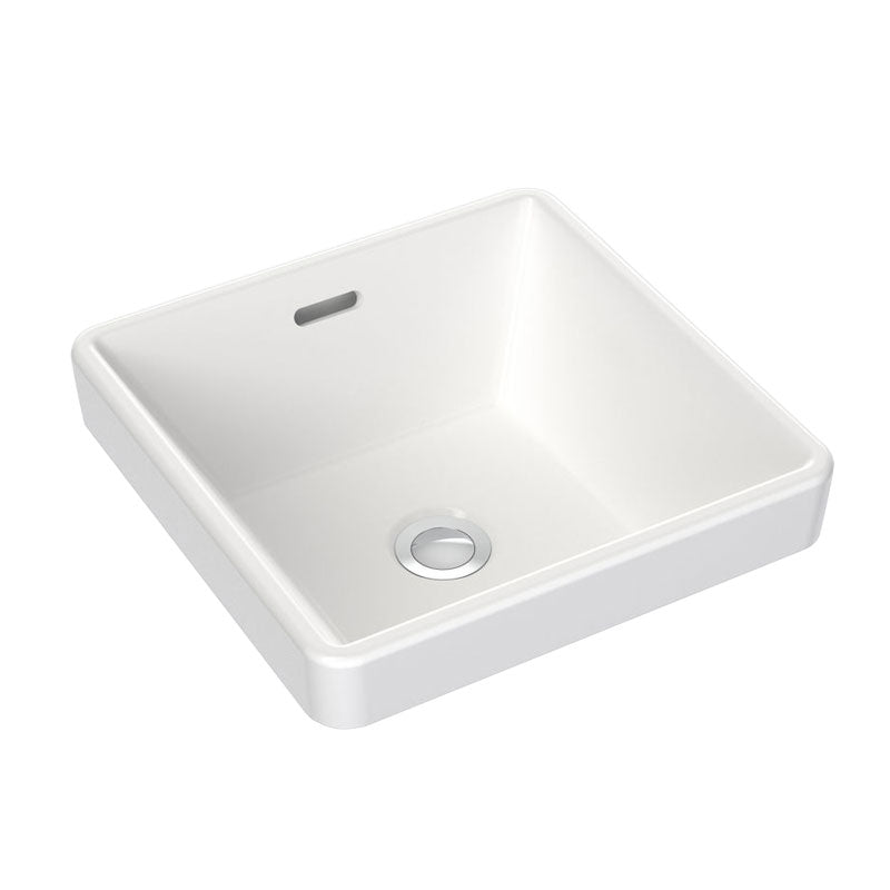 Buy Clark Square Inset Basin 350mm - Gloss White Online | Cass Brothers