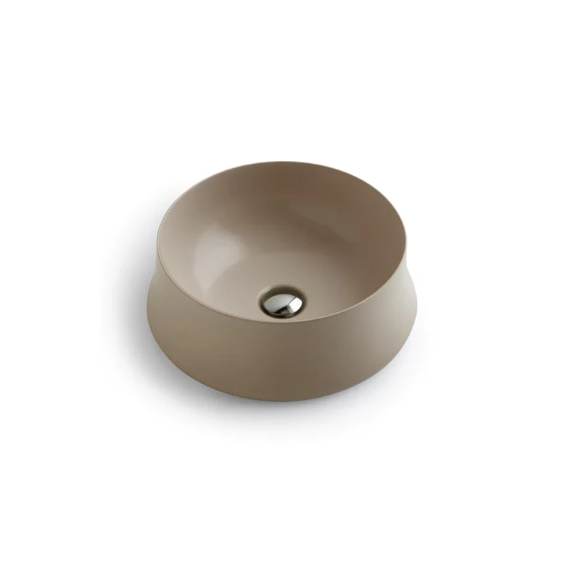 Parisi Simas Sharp 42 Round Bench Basin - Champagne