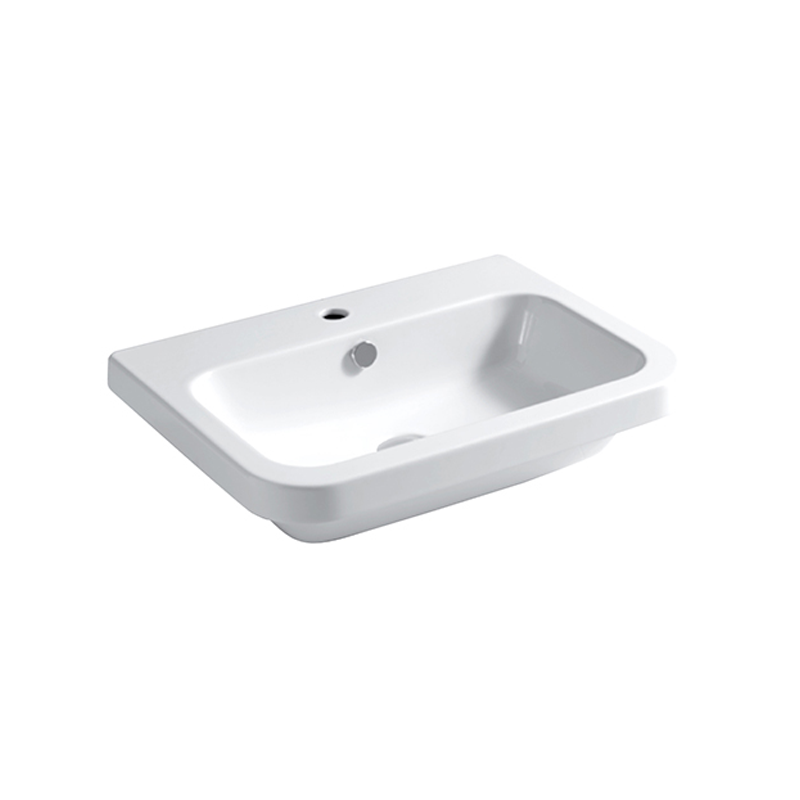 Parisi Electra Inset Basin - 1 Tap Hole - Gloss White