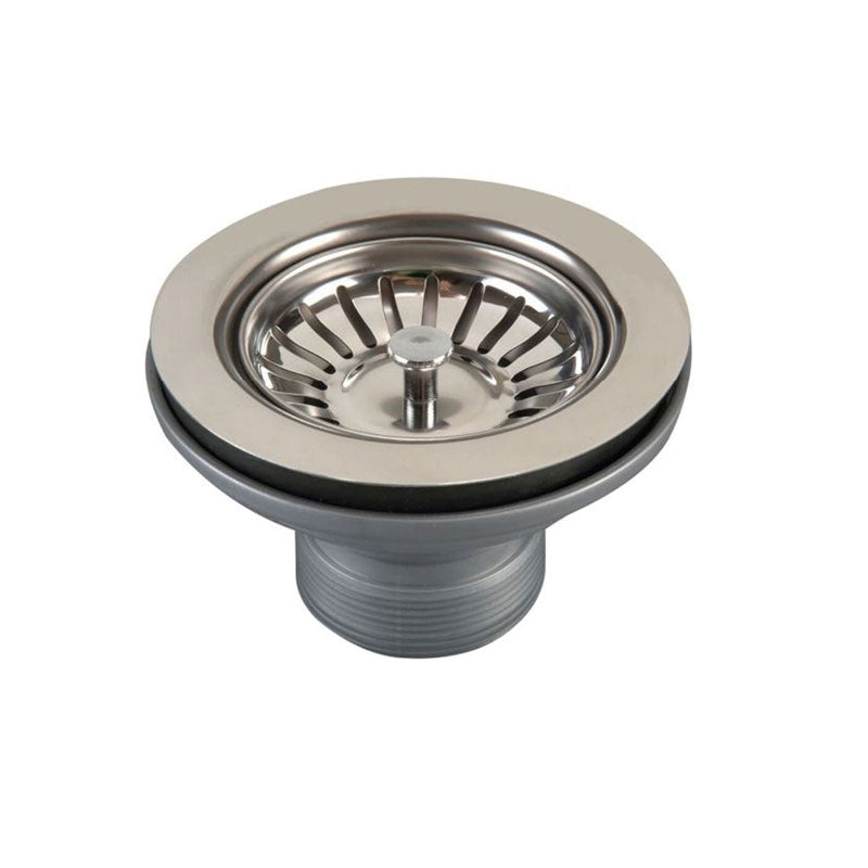 Turner Hastings 90 x 50mm Basket Waste & Long Thread - Stainless